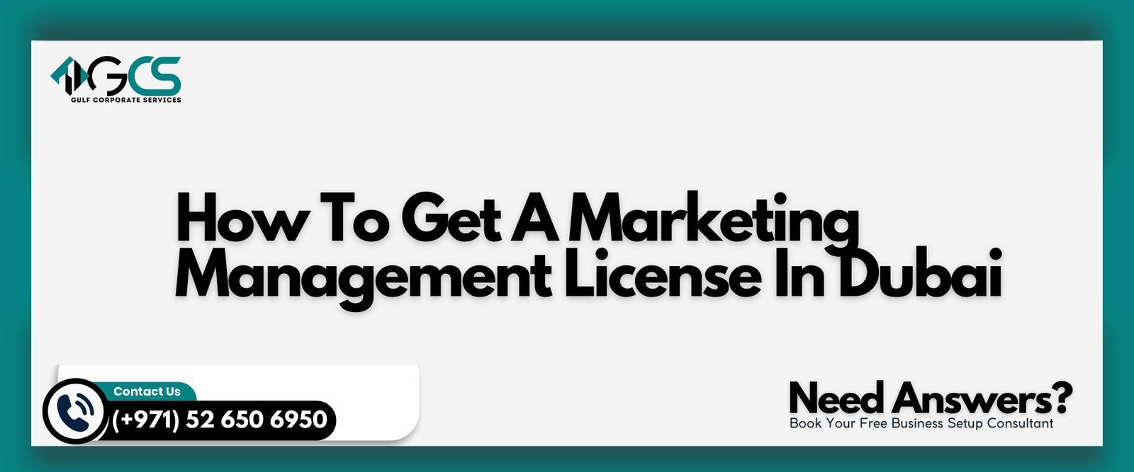 How To Get A Marketing Management License In Dubai | GCS Group