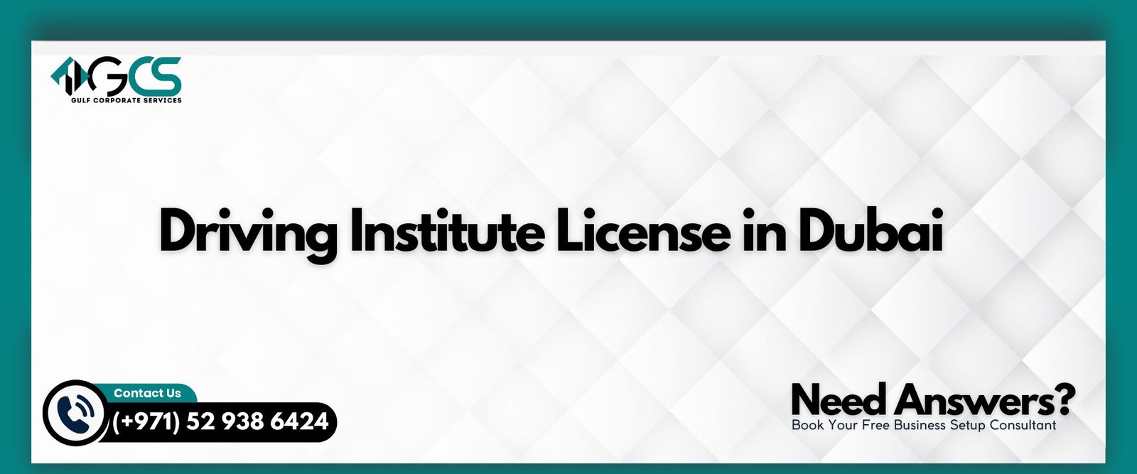 Driving Institute License in Dubai | Gulf Corporate Services