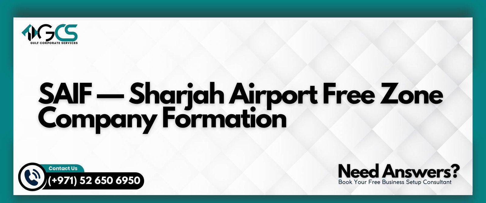 SAIF — Sharjah Airport Free Zone Company Formation | Gulf Corporate ...